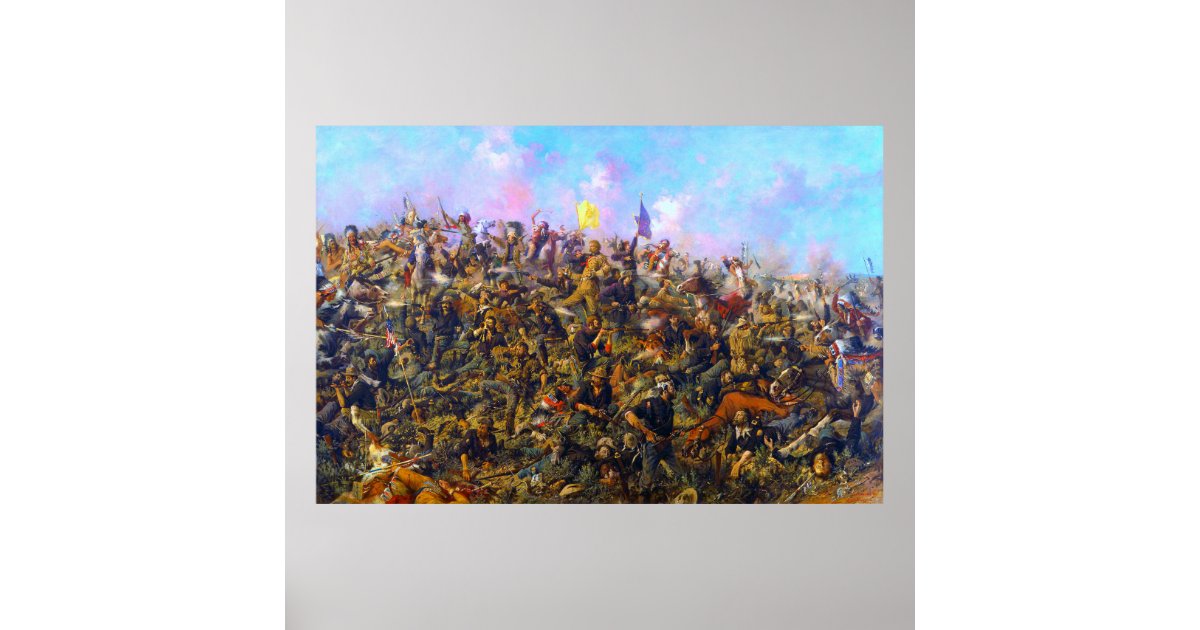 Custer's Last Stand Edgar Samuel Paxson 1899 Poster | Zazzle