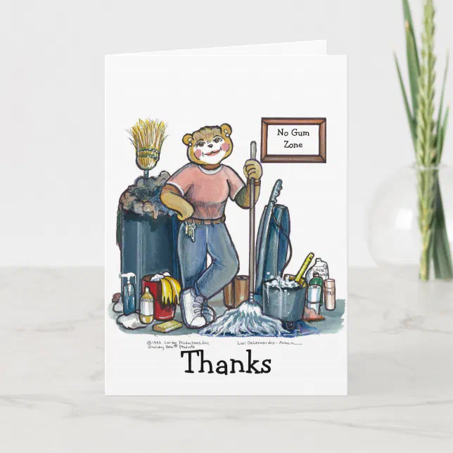 Custodian Greeting Card | Zazzle