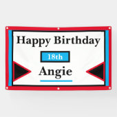 Custom 18 Birthday Banner | Zazzle