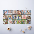 Custom 18 Photo Collage Modern Simple Desk Mat | Zazzle