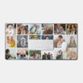 Custom 18 Photo Grid Collage Modern Desk Mat | Zazzle