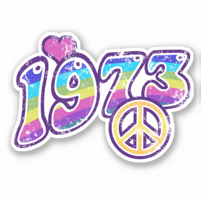 Custom 1973 Pro Roe Sticker- Beauty Hippy design Sticker | Zazzle