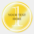 1st First Prize Golden Seal Stickers | Zazzle.com