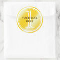 Custom 1st prize gold medal stickers and seals | Zazzle
