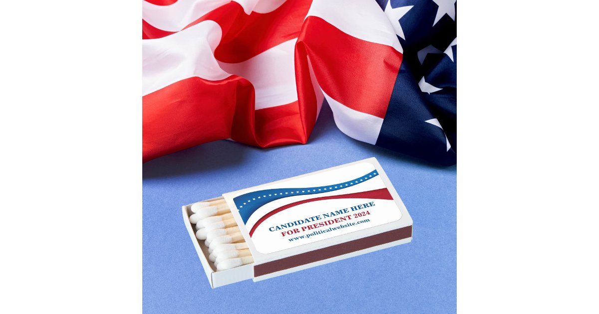 Custom 2024 Political Election Candidate Matchboxes | Zazzle
