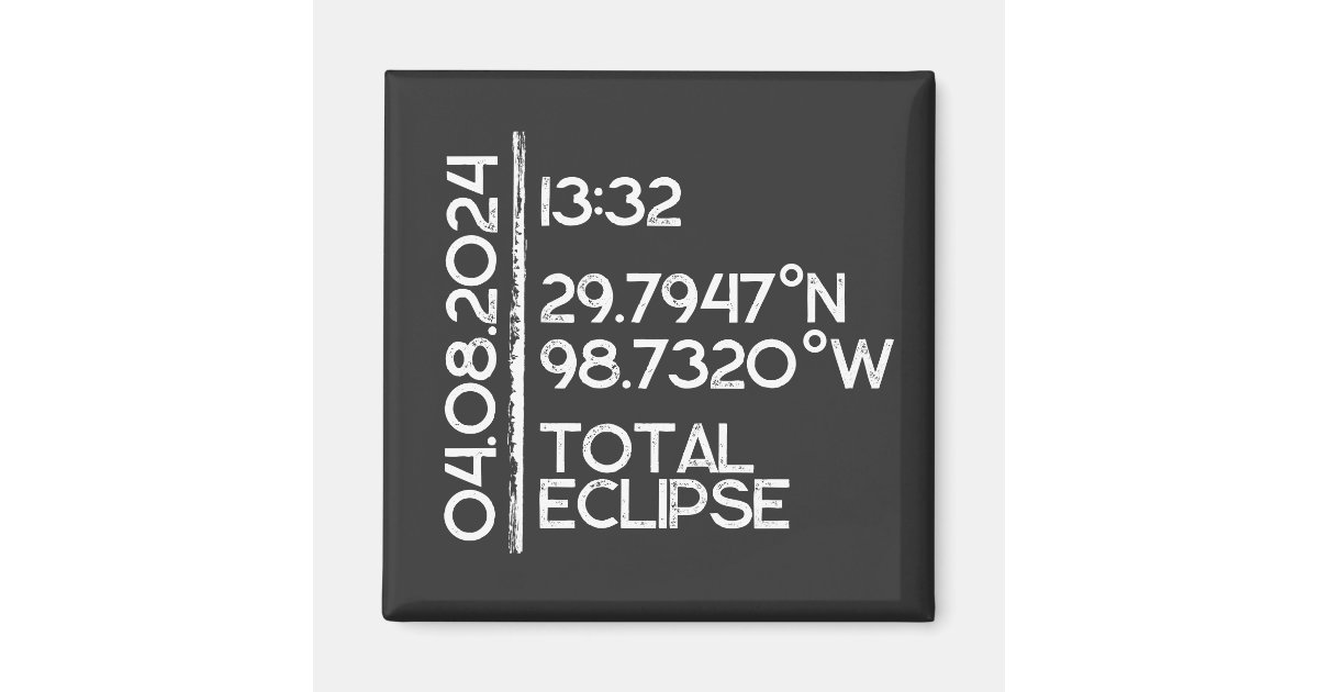 Custom 2024 Solar Eclipse Magnet | Zazzle
