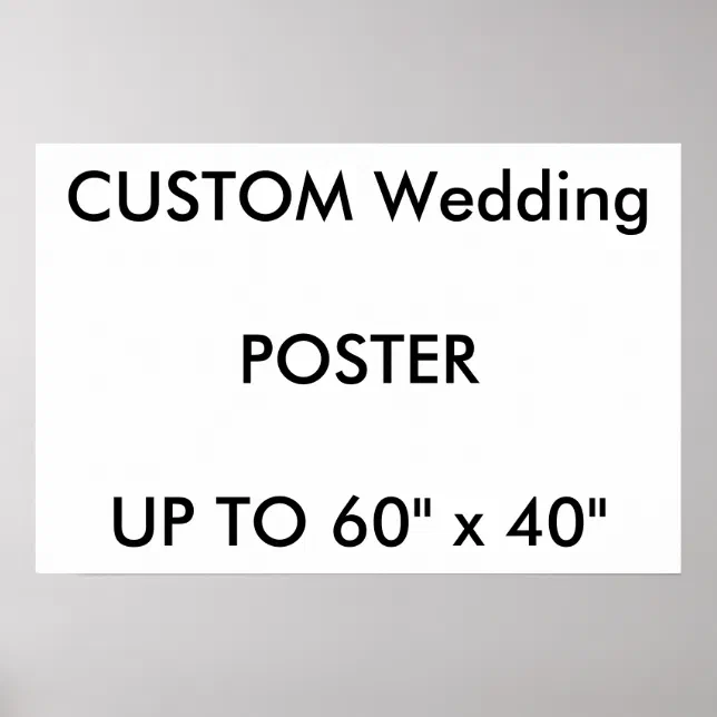 Custom 24" x 16" Poster PREMIUM Landscape | Zazzle
