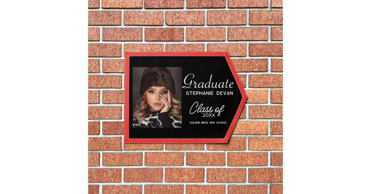 Custom 24x18 Photo Pennant – Chic Banner Design | Zazzle