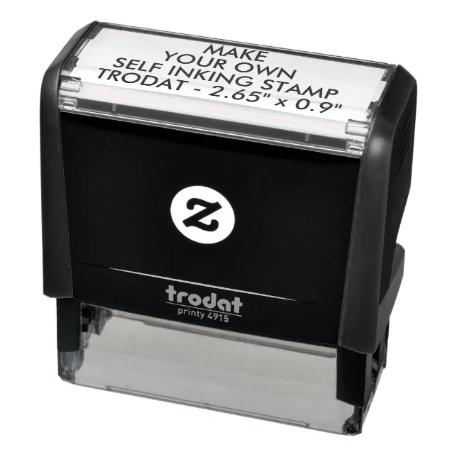 Custom 2.65" x 0.9" Trodat 4915 Self-inking Stamp | Zazzle