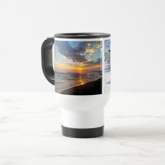 Custom 2 Photo Personalized Travel Mug | Zazzle