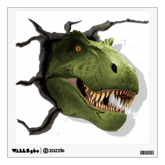 Custom 3D Effect T-Rex Dinosaur Wall sticker | Zazzle