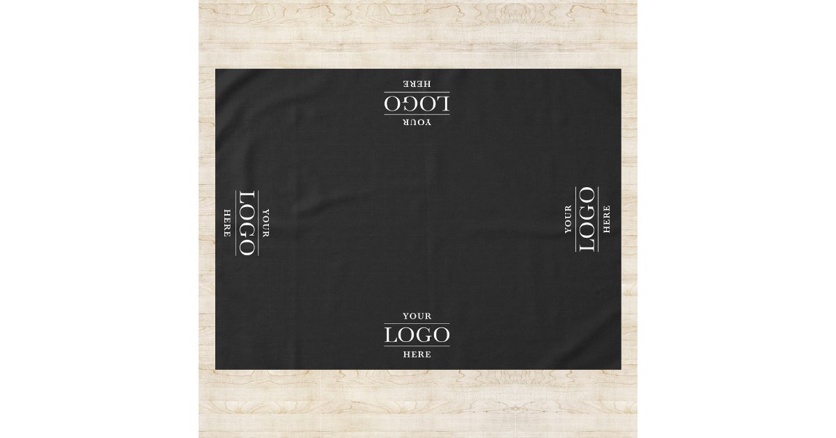 Custom 4 Logo Company Business Restaurant Promo Tablecloth | Zazzle