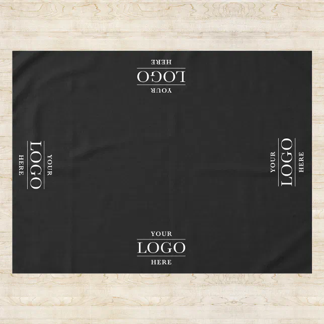 Custom 4 Logo Company Business Restaurant Promo Tablecloth | Zazzle