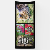 Custom 4 Photo Collage Horizontal Picture Banner | Zazzle