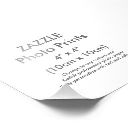 Custom 4" x 4" Square Photo Print Template | Zazzle