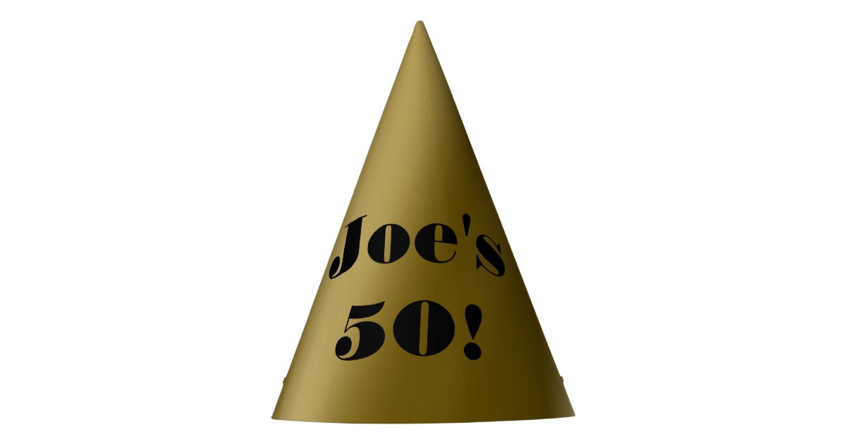 Custom 50th Birthday Party Hat | Zazzle