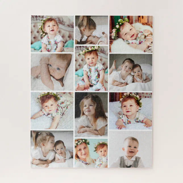 Custom 520 Piece Multi Photo Collage Jigsaw Puzzle | Zazzle