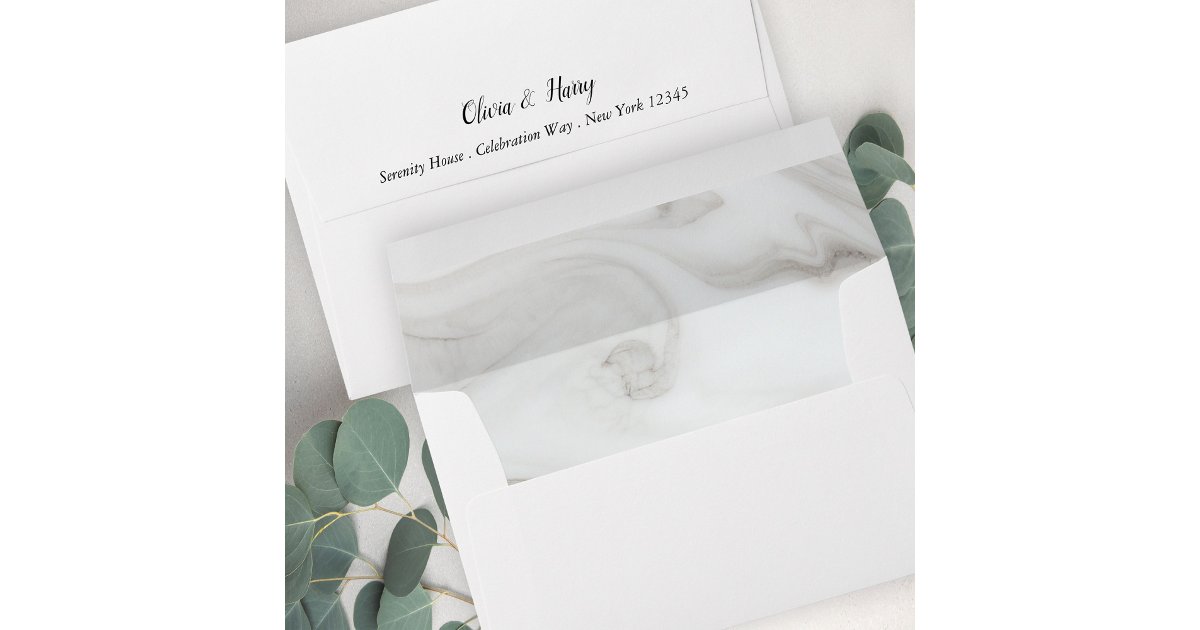 Custom 5 x 7" Wedding Invitation Envelope | Zazzle
