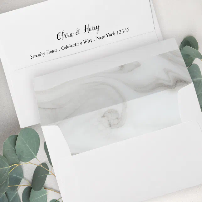 Custom 5 x 7" Wedding Invitation Envelope | Zazzle