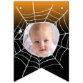 Custom 6 Photo Halloween Party Happy Halloween fun Bunting Flags | Zazzle