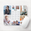 Custom 8 Photo Collage 2025 Calendar Mousepad | Zazzle