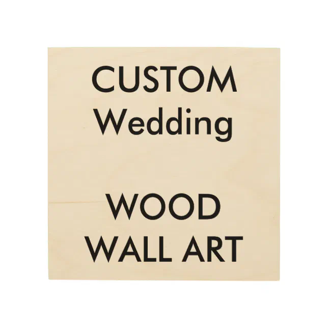 Custom 8" x 8" Small Square PHOTO PRINT ON WOOD | Zazzle