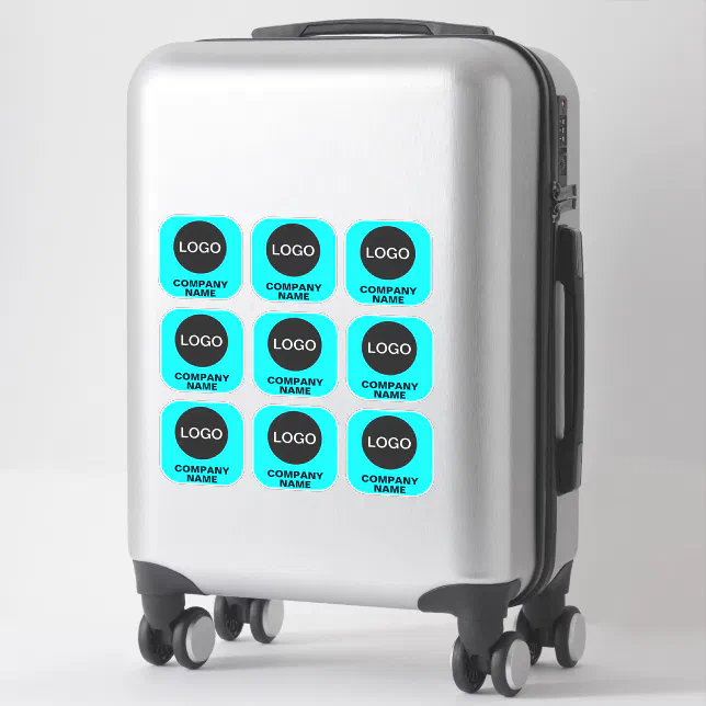 Custom 9 Branded Stickers for Suitcase (Logo Name) | Zazzle