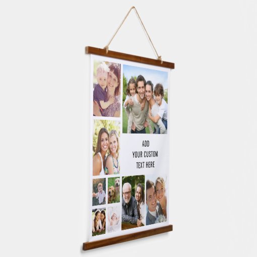 Custom 9 Photo Collage Hanging Tapestry | Zazzle