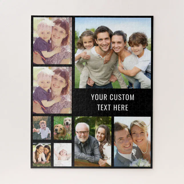 Custom 9 Photo Collage Jigsaw Puzzle | Zazzle