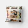 Custom 9 Photo Collage Throw Pillow | Zazzle