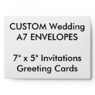 Custom A7 Envelopes 7" x 5" Invitations & Cards | Zazzle