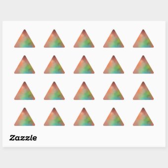 Custom Abstract Blank Template Modern Elegant Triangle Sticker | Zazzle