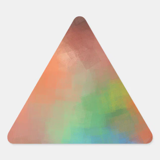 Custom Abstract Blank Template Modern Elegant Triangle Sticker | Zazzle
