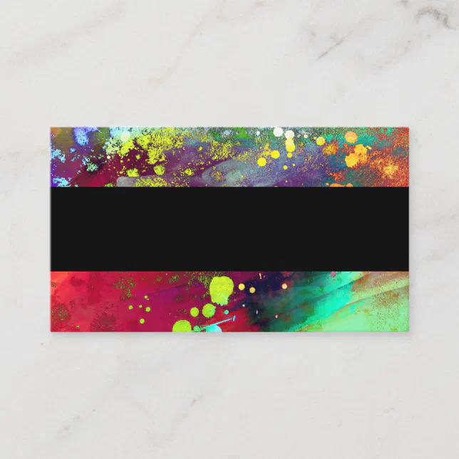 custom abstract colorful business card template | Zazzle