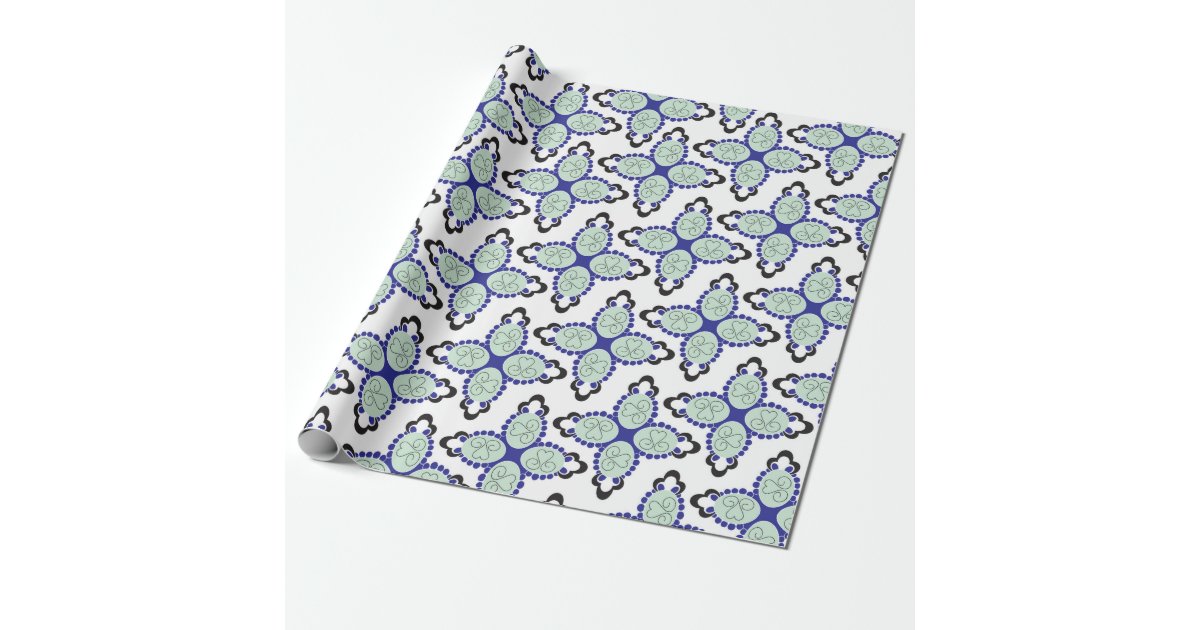 custom abstract design on wrapping paper | Zazzle