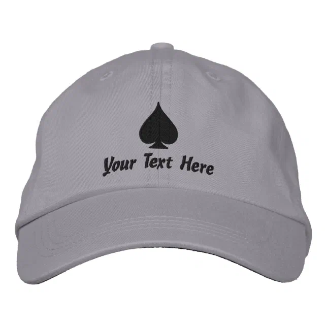 Custom Ace of Spades hats for poker players & more | Zazzle