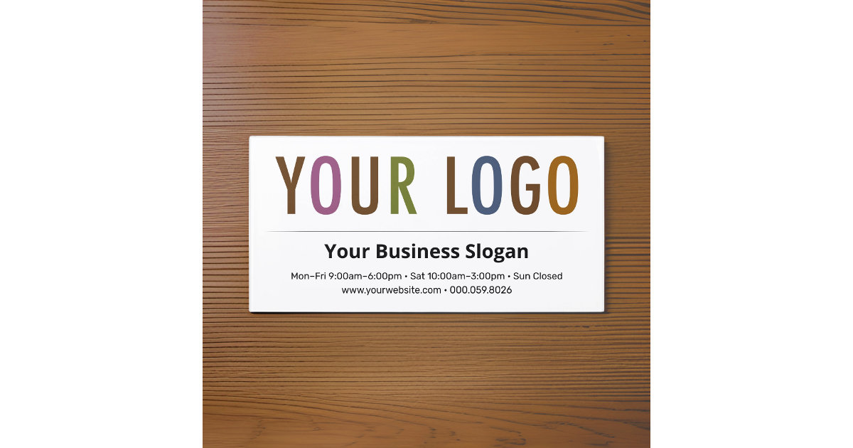 Custom Acrylic Door Sign with Logo for Office Door | Zazzle