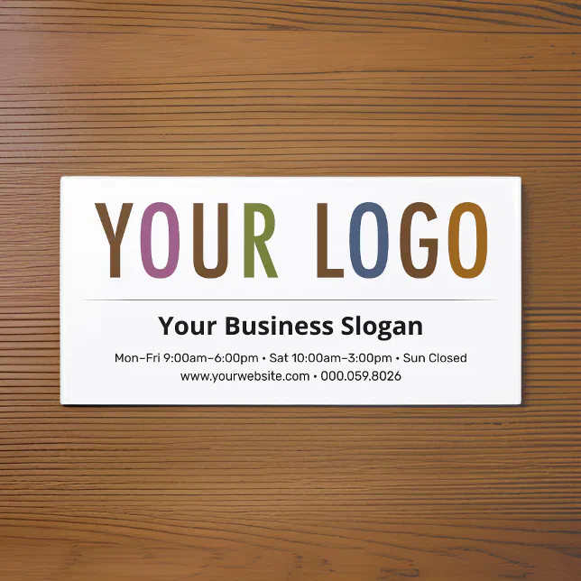 Custom Acrylic Door Sign with Logo for Office Door | Zazzle