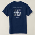 Custom Add Image Text and QR Code Scan T-Shirt | Zazzle