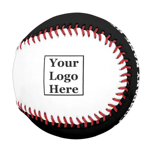 Custom Add Logo and Company Name Baseball | Zazzle
