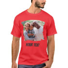 Custom Add Photo And Text T-Shirt | Zazzle