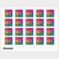 Custom Add Upload Your Photo Image Company Logo Square Sticker | Zazzle
