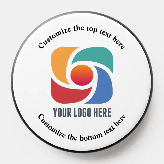 Custom Add Your Business Logo Company Marketing PopSocket | Zazzle