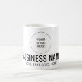 Custom Add Your Business Logo Text Here Template Coffee Mug | Zazzle