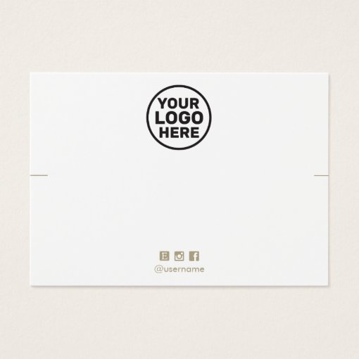 Custom Add Your Logo Bracelet Display Card | Zazzle