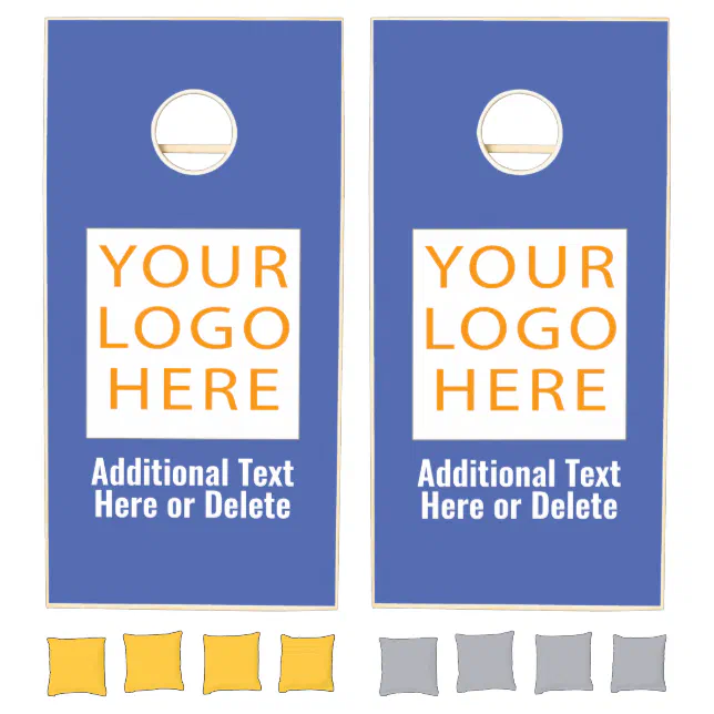 Custom Add Your Logo Cornhole Set | Zazzle