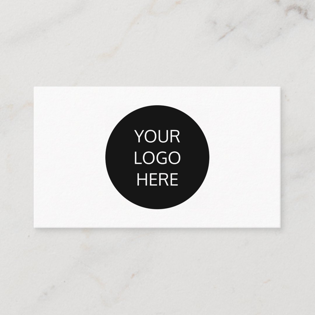 Custom Add Your Own Logo Business Card | Zazzle