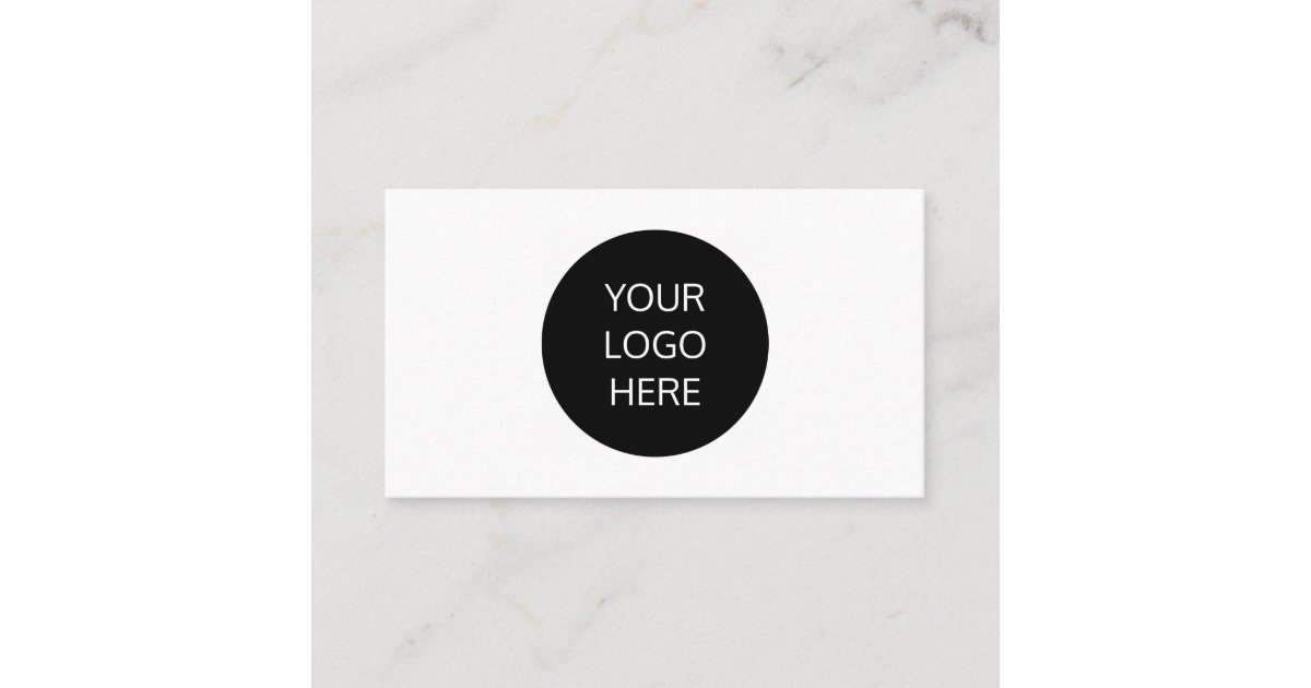 Custom Add Your Own Logo Business Card | Zazzle