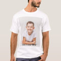Custom. Add Your Photo and Text T-Shirt | Zazzle