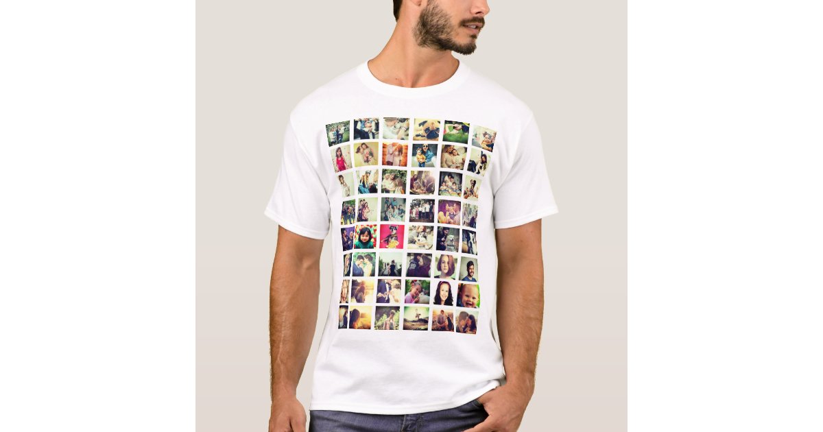 Custom add your pictures T-Shirt | Zazzle
